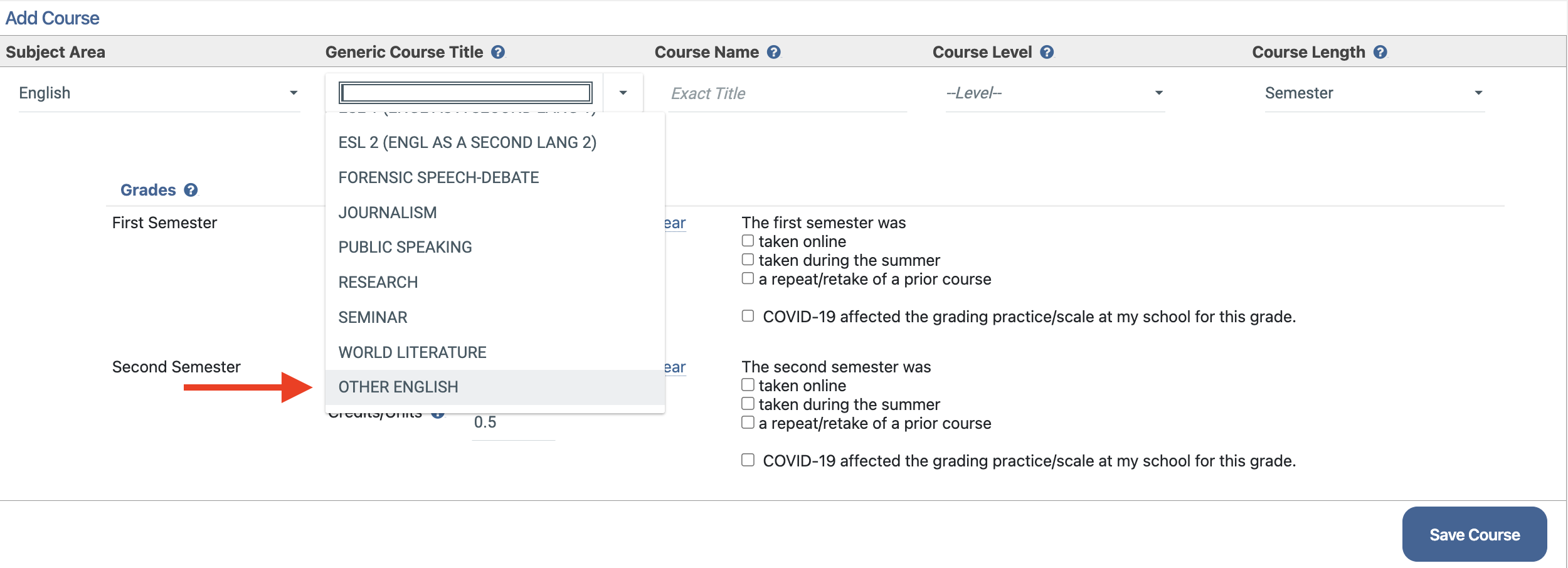 How Do I Select A Generic Course Title? – Support Center